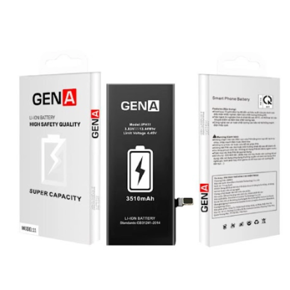 Thay pin dung lượng siêu cao chính hãng GENA cho iPhone 11